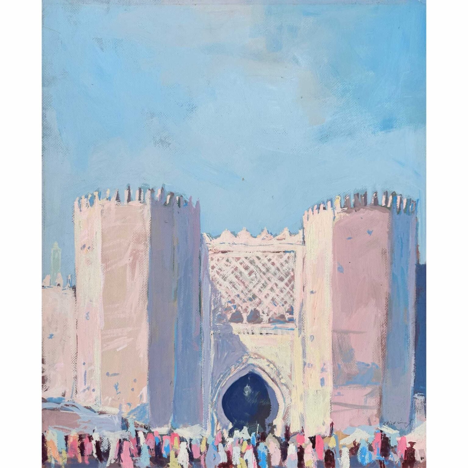 KRICH ST N 02Dimensions 82 x 68 cm Mohamed KRICH - Bloc 9 Art